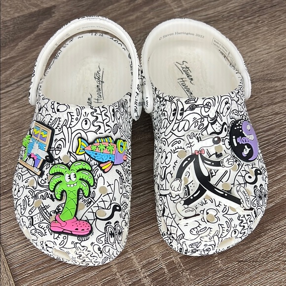 CROCS | Shoes | Crocs Limited Edition Design Black And White Steve ...